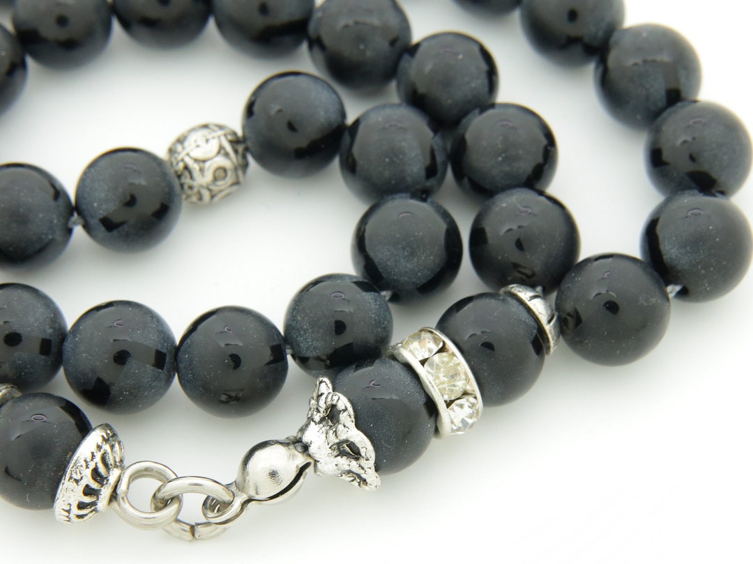 Original Patterned Matte Onix, Onyx Gemstone 33 Beads Islamic Prayer ...