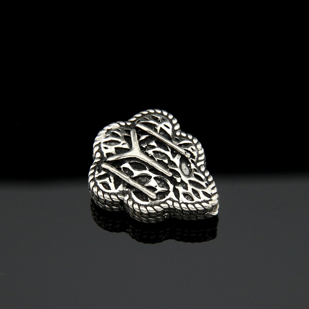 Big IYI for Making Prayer Triangular Three Holes 925 Silver Islamic ...