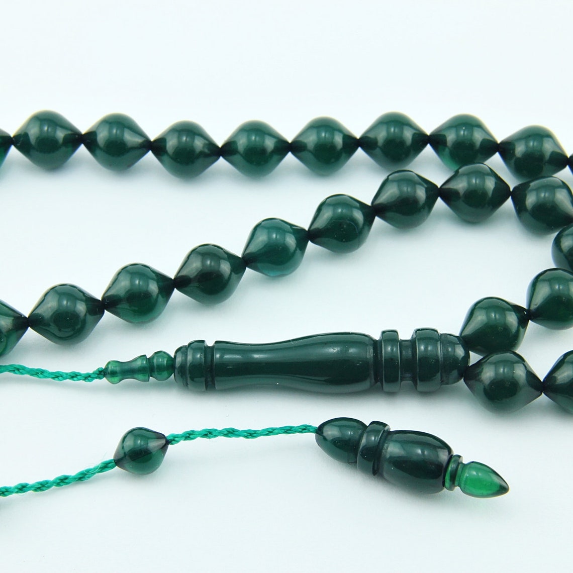 Green Color 33 Beads Islamic Prayer Beads Misbaha Rosary - Etsy