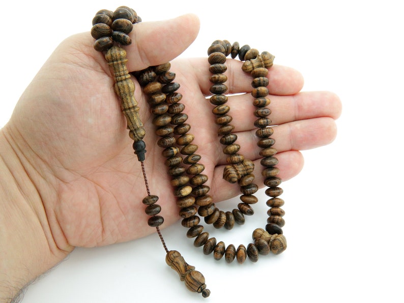 Natural Bocote Tree 100 Beads Zhikir Islamic Prayer Beads for - Etsy