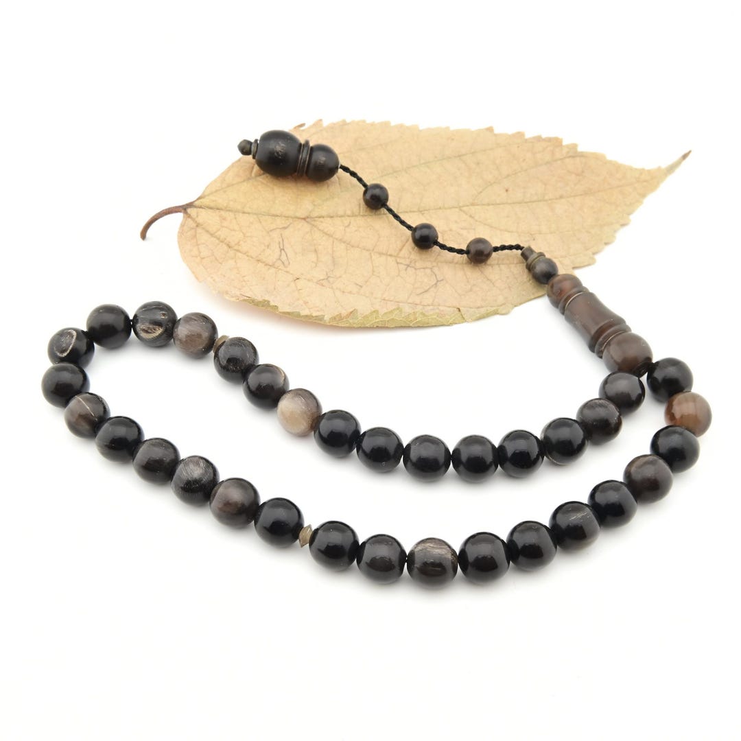Buffalo Horn 33 Beads Islamic Prayer Beads Misbaha From TURKEY 301045 ...