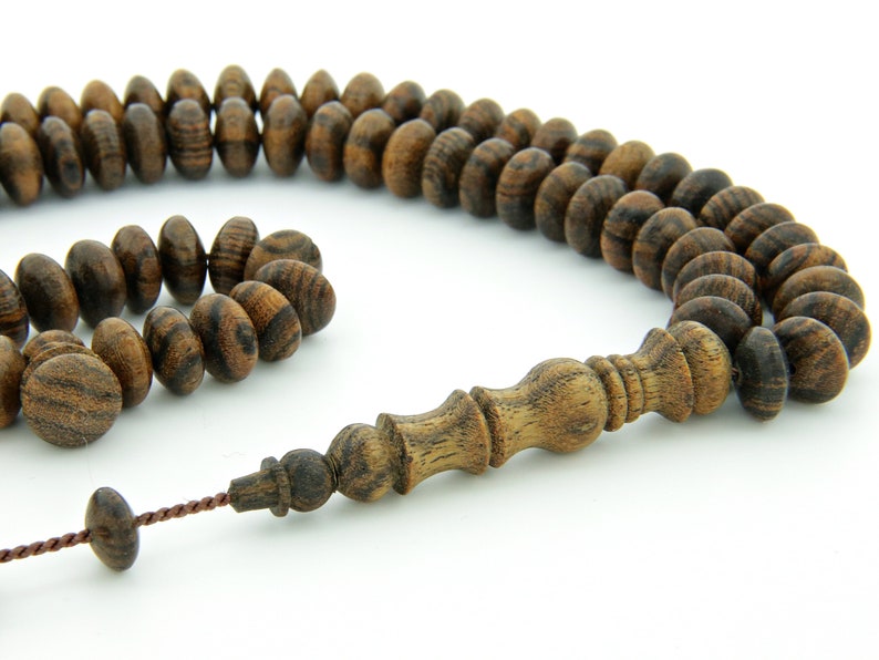 Natural Bocote Tree 100 Beads Zhikir Islamic Prayer Beads for - Etsy