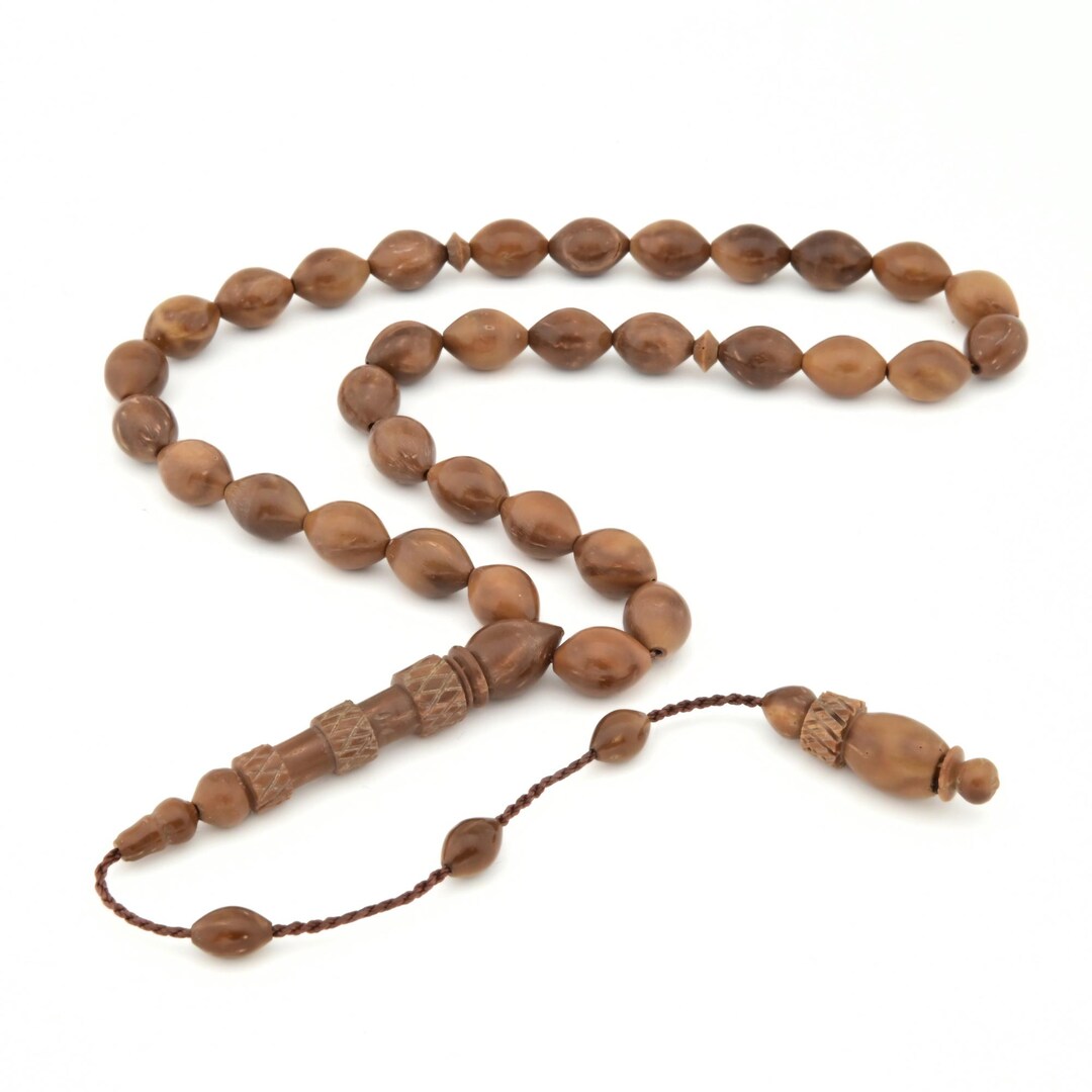 Carving Minaret Imam Kuka Tree Kuka 33 Beads Islamic Prayer Beads for ...