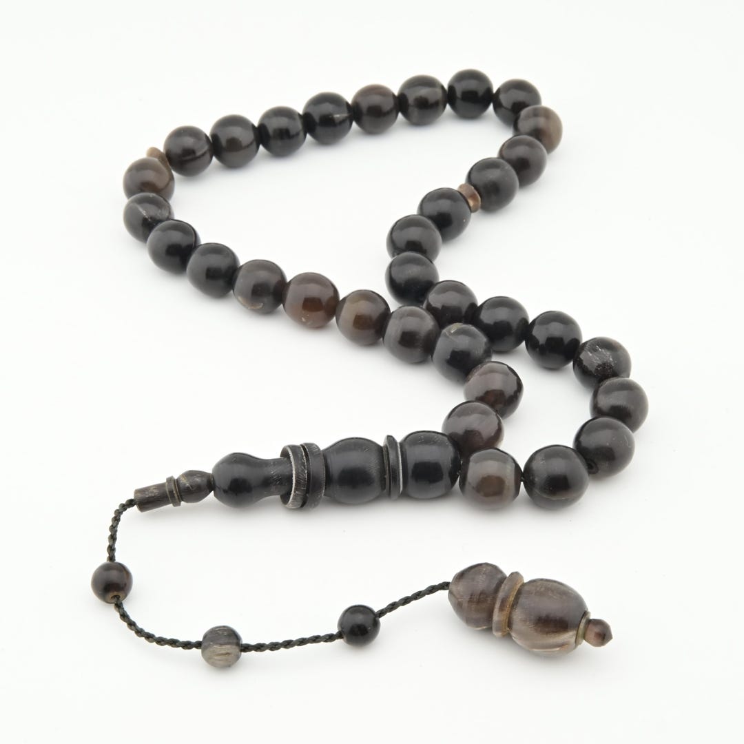 Buffalo Horn 33 Beads Islamic Prayer Beads Misbaha From TURKEY 301046 ...