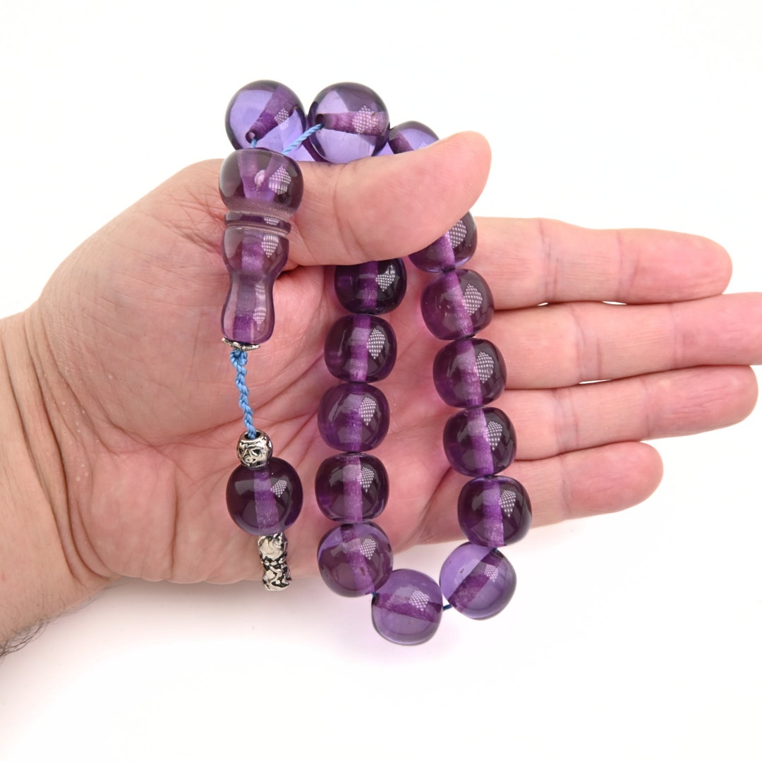 Huge 17 Beads Efe Islamic Prayer Beads Misbaha Rosary TURKEY 107409B ...