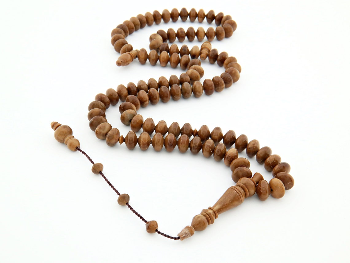 Kuka Tree Natural 99 Beads Islamic Prayer Beads for Muslim - Etsy