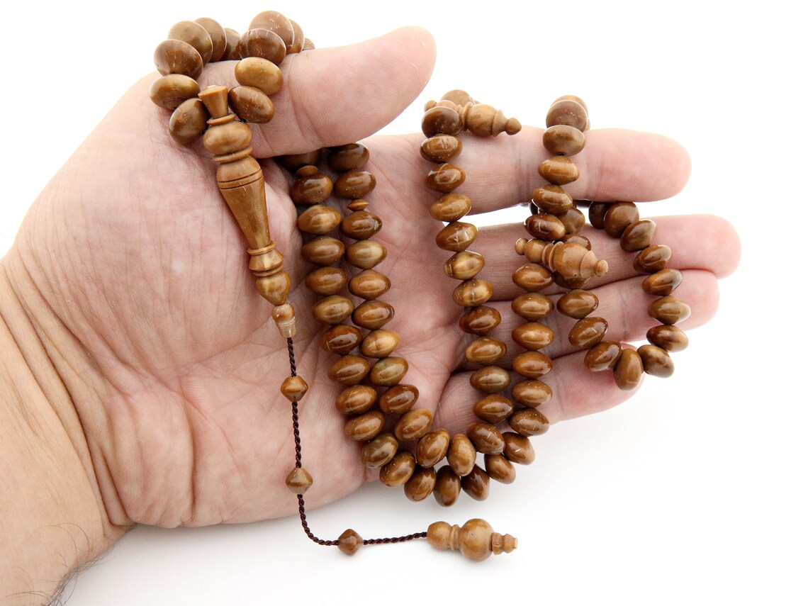 Kuka Tree Natural 99 Beads Islamic Prayer Beads for Muslim - Etsy