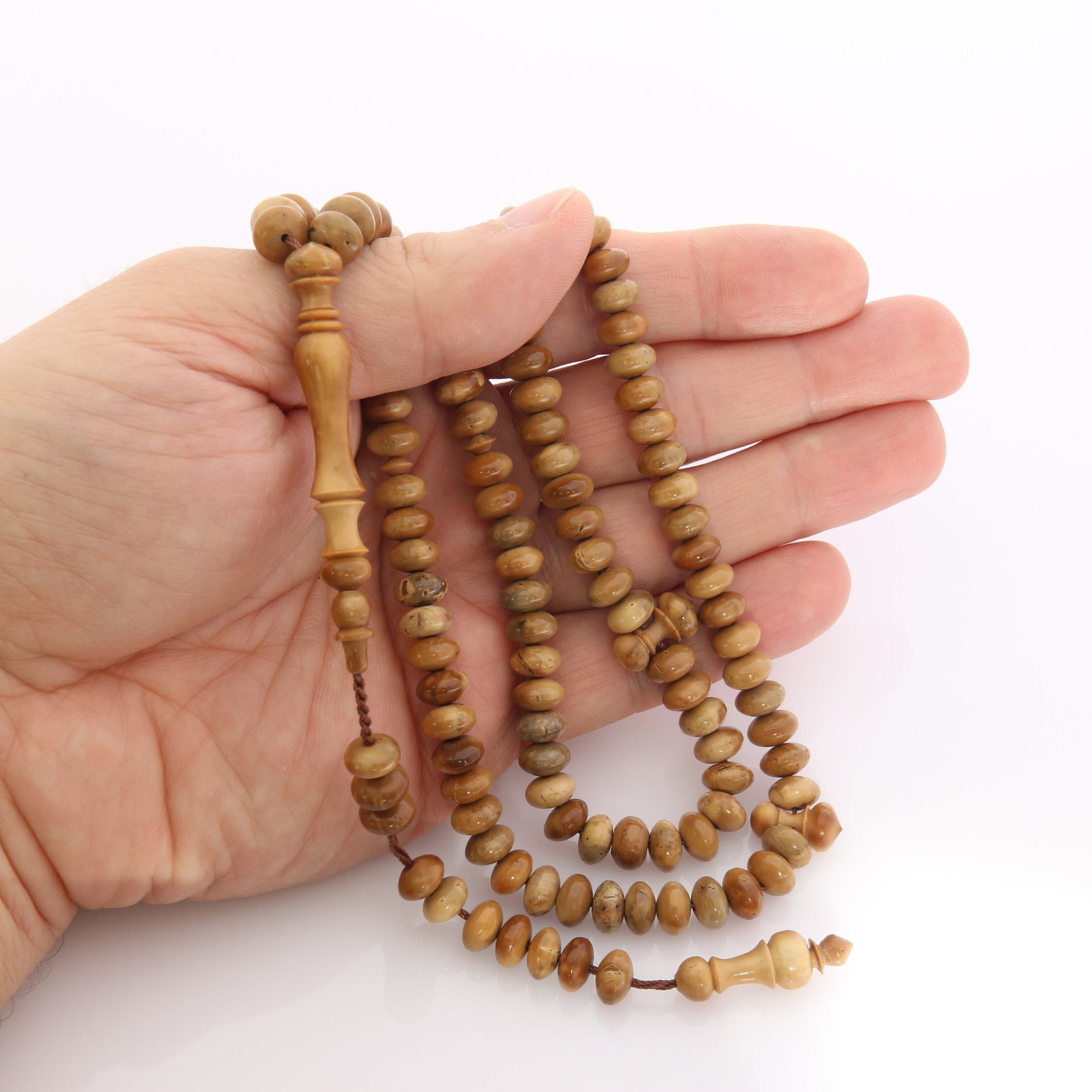 Kuka Tree Natural 99 Beads Islamic Prayer Beads for Muslim - Etsy