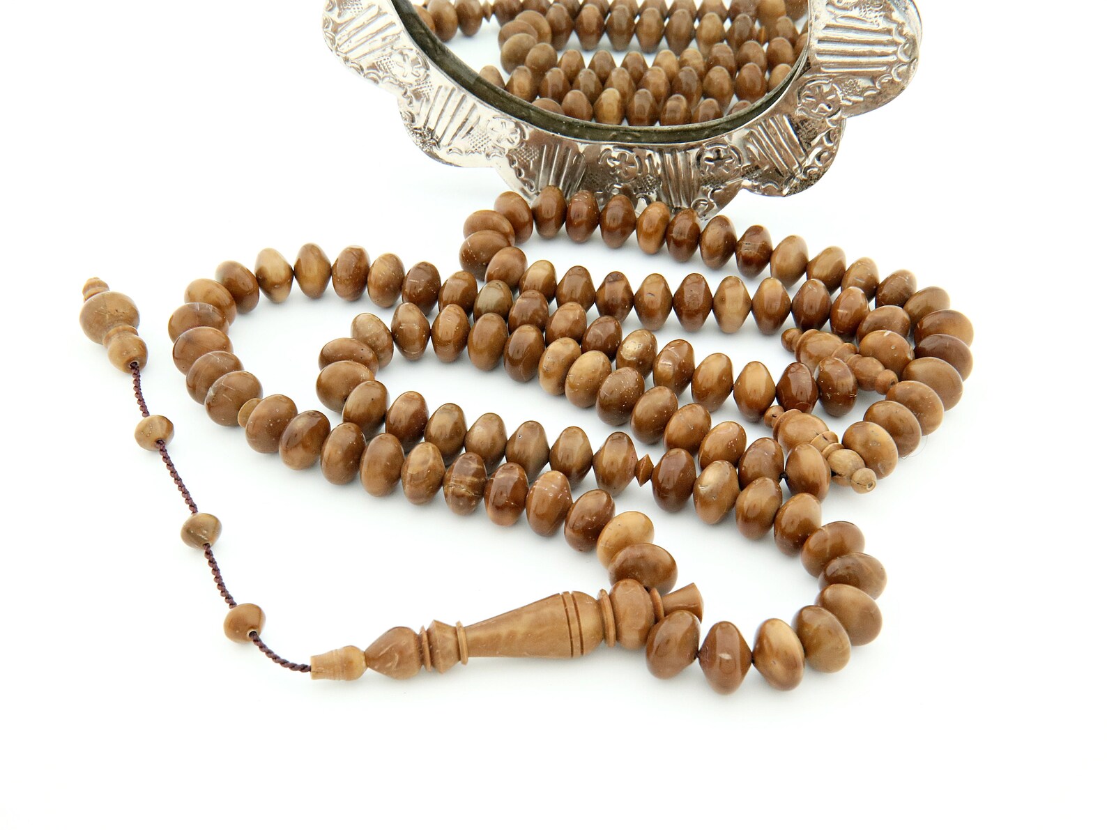 Kuka Tree Natural 99 Beads Islamic Prayer Beads for Muslim - Etsy