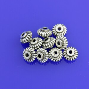 10 Pcs Stopper Station Accessories Tibet Silver Islamic Prayer Beads ...