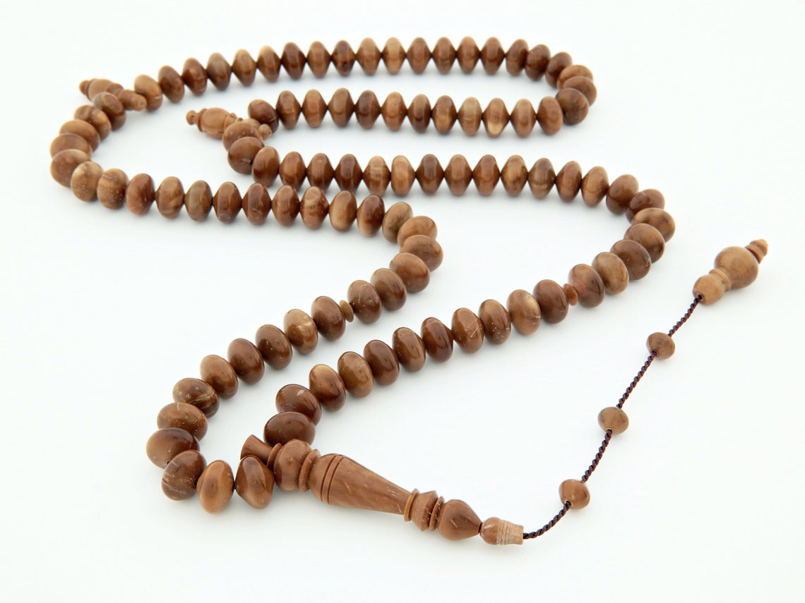 Kuka Tree Natural 99 Beads Islamic Prayer Beads for Muslim - Etsy