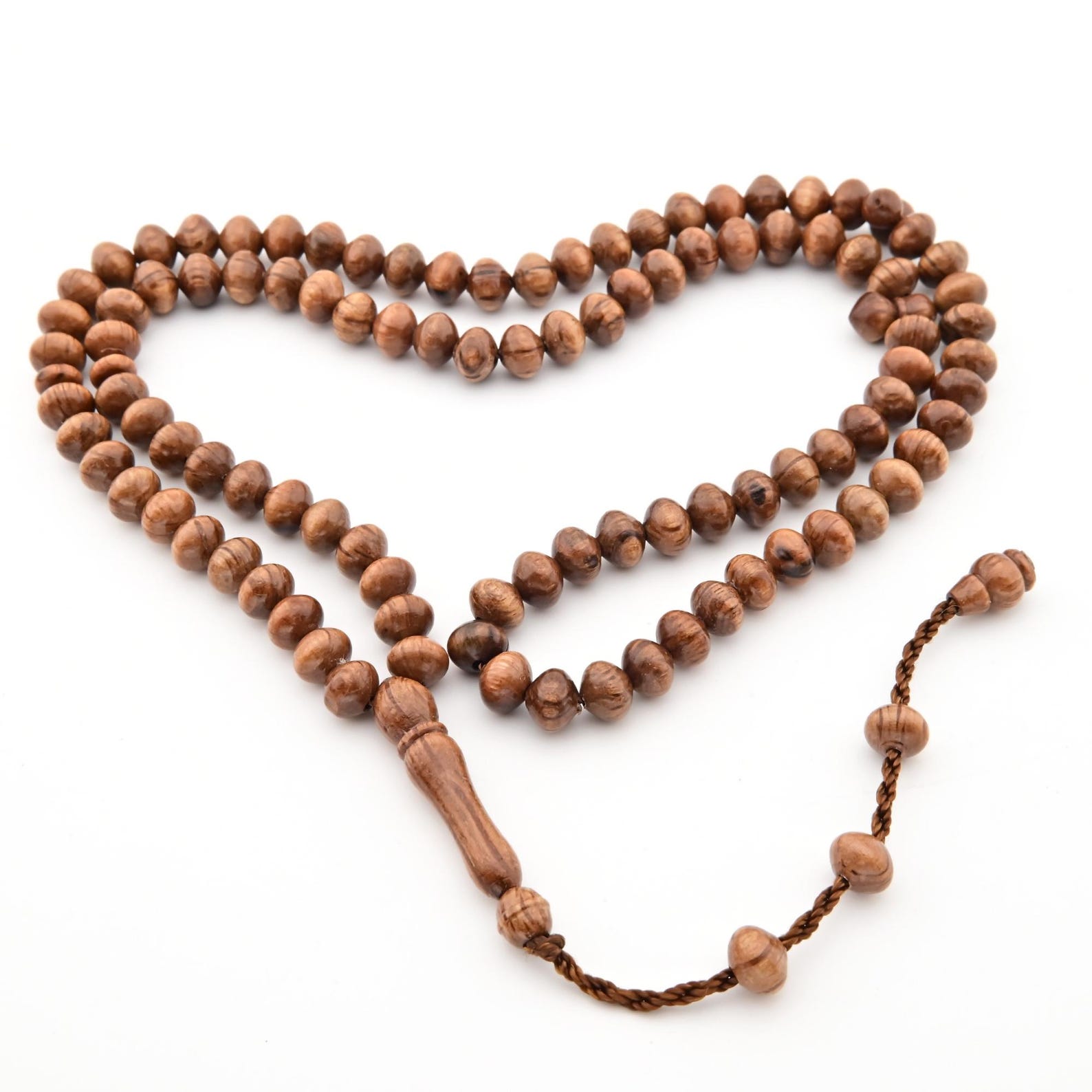Oak Tree 99 Beads Tasbih, Islamic Prayer Beads for Muslim Misbaha ...