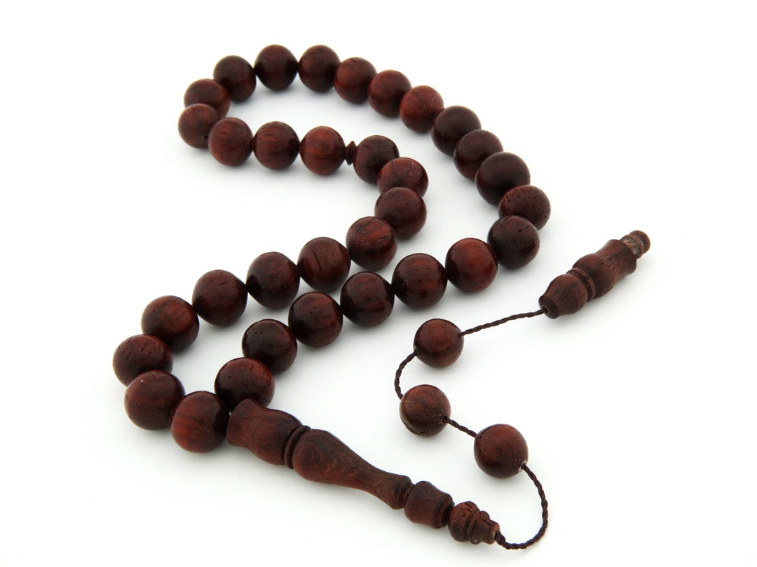 Big Dragon Blood Tree 33 Beads Islamic Prayer Beads for Muslim Misbaha ...
