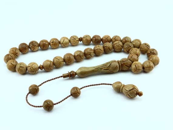 Carving Kuka Tree Kuka Kokka 33 Beads Islamic Prayer Beads for | Etsy