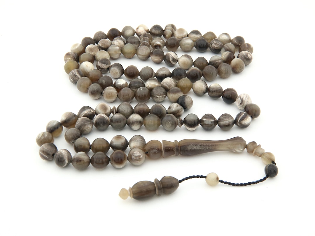 Buffalo Horn 99 Beads Islamic Prayer Beads Misbaha Ottaman 301043 ...