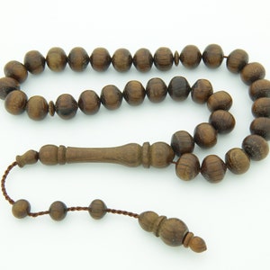 Natural Wild Oak Tree 33 Beads Islamic Prayer Beads for - Etsy