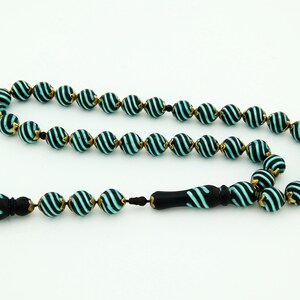Big Nacre and Brass Inlaid Kuka Tree 33 Beads Islamic Prayer Beads for ...