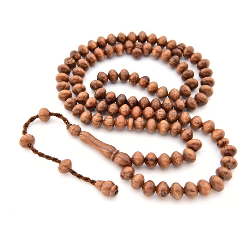 Oak Tree 99 Beads Tasbih, Islamic Prayer Beads for Muslim Misbaha ...