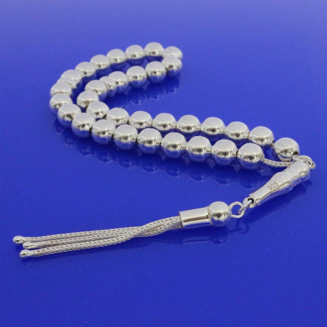 925 Sterling Silver 33 Islamic Prayer Beads Misbaha Tasbih - Etsy