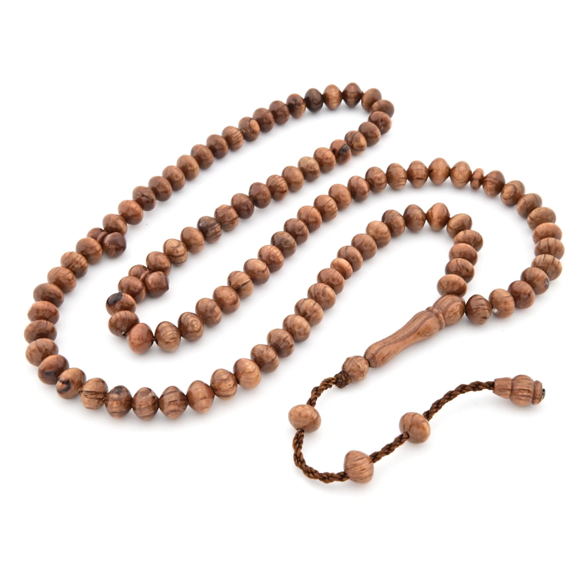 Oak Tree 99 Beads Tasbih, Islamic Prayer Beads for Muslim Misbaha ...