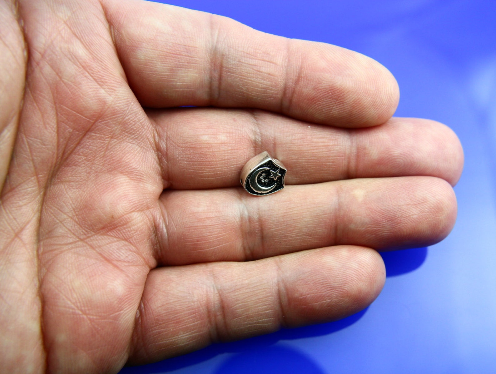 For Making Prayer Triangular Three Holes 925 Silver Islamic Prayer ...