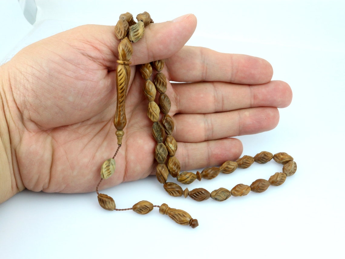 Carving Kuka Tree Kuka 33 Islamic Prayer Beads for Muslim - Etsy
