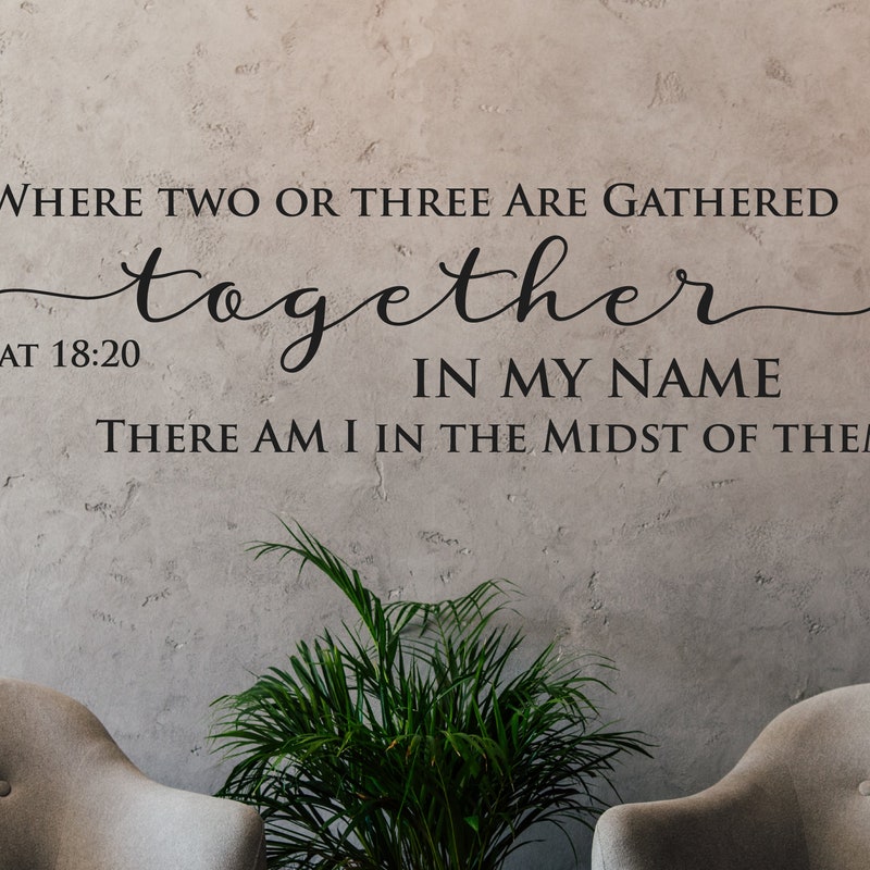 Verse Matthew 18 20 - Etsy