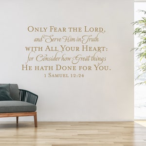 Consider How Great Things He Hath Done for You. 1 Samuel 12:24 ...