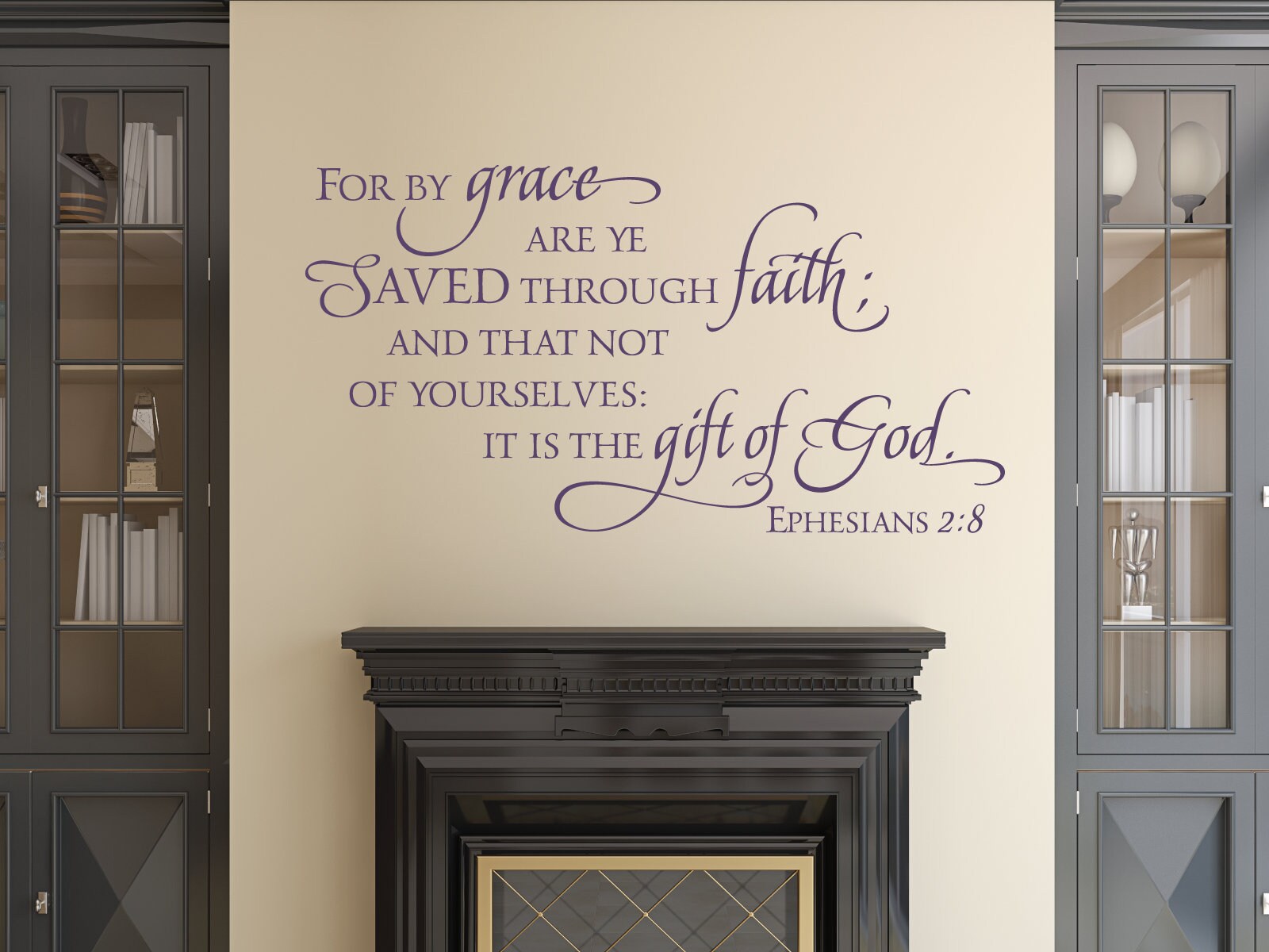 For by Grace Are Ye Saved Through Faith.... It is the Gift of - Etsy