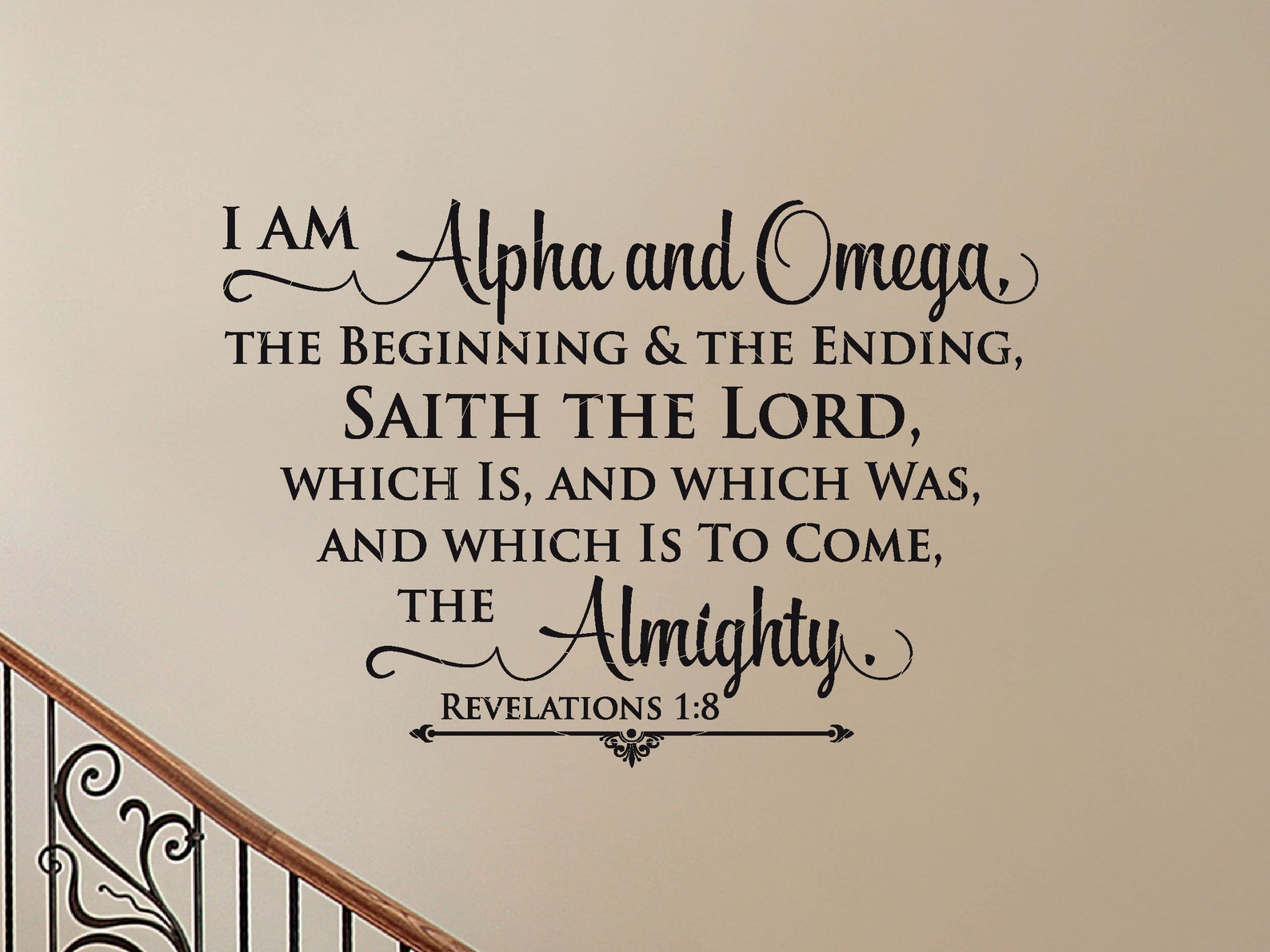 I Am Alpha and Omega the Beginning and the Ending... - Etsy