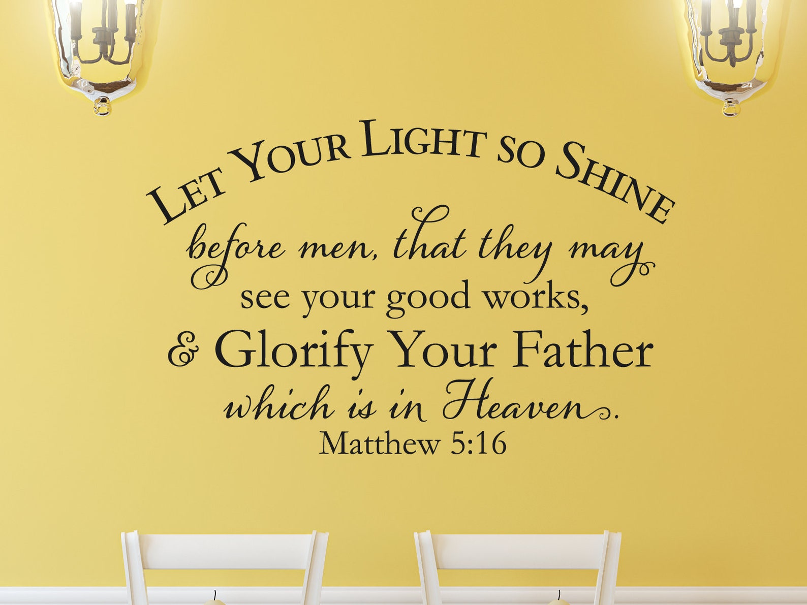 Let Your Light so Shine Before Men... and Glorify Your Father... Mat 5: ...