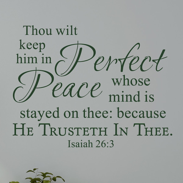 Peace Wall Decal - Etsy