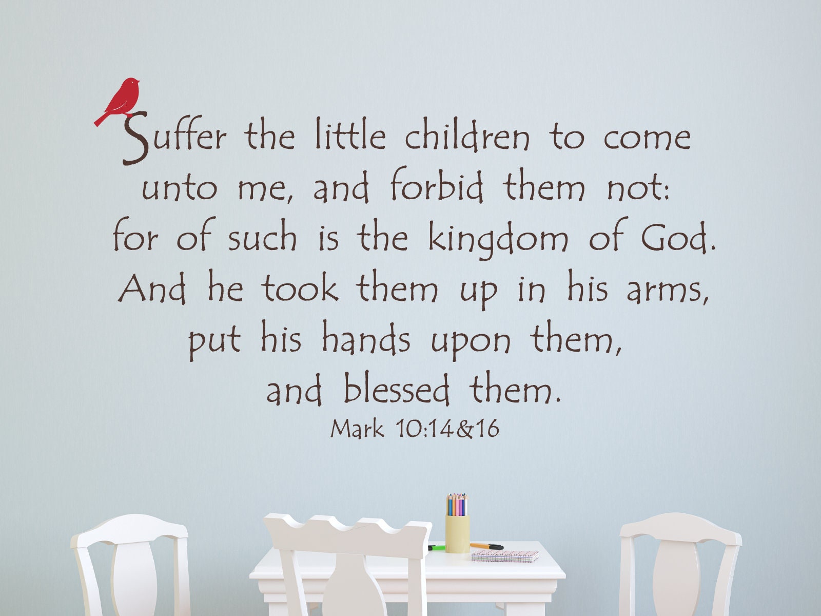 For such is the kingdom of God...Mark 10:14&16 Inspirational | Etsy