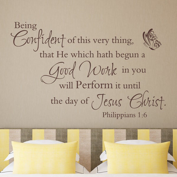 Philippians 1:6 Stickers - Etsy