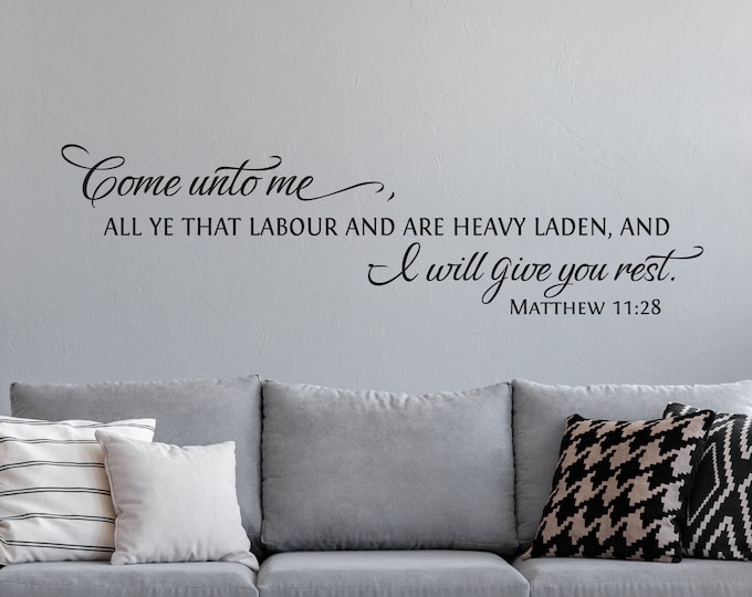 Come Unto Me... and I Will Give You Rest. Matthew 11:28 - Inspirational ...