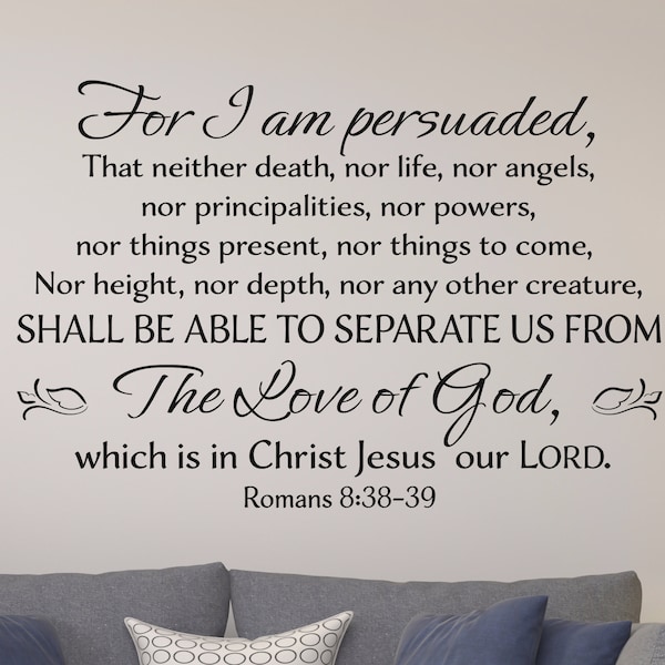 Romans 8 38 39 - Etsy