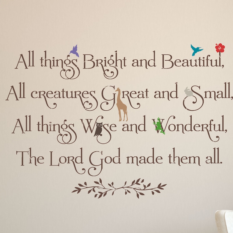 All Creatures Great - Etsy