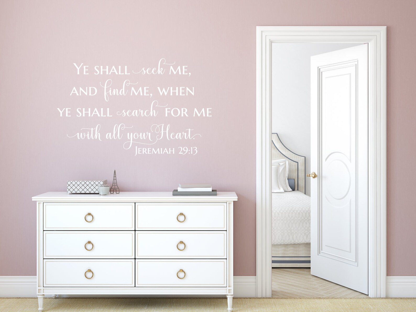 Ye Shall Seek Me and Find Me ...search for Me With All Your | Etsy