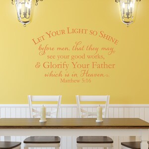 Let Your Light so Shine Before Men... and Glorify Your Father... Mat 5: ...