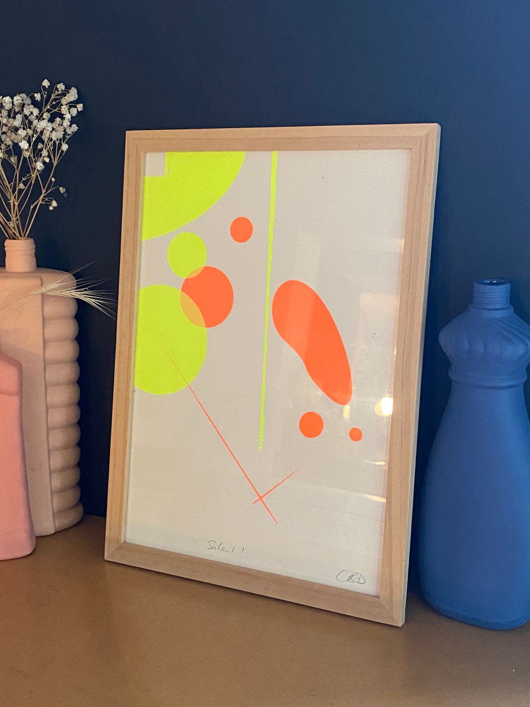 A4 Original and Artisanal Screen Print abstract 001 - Etsy