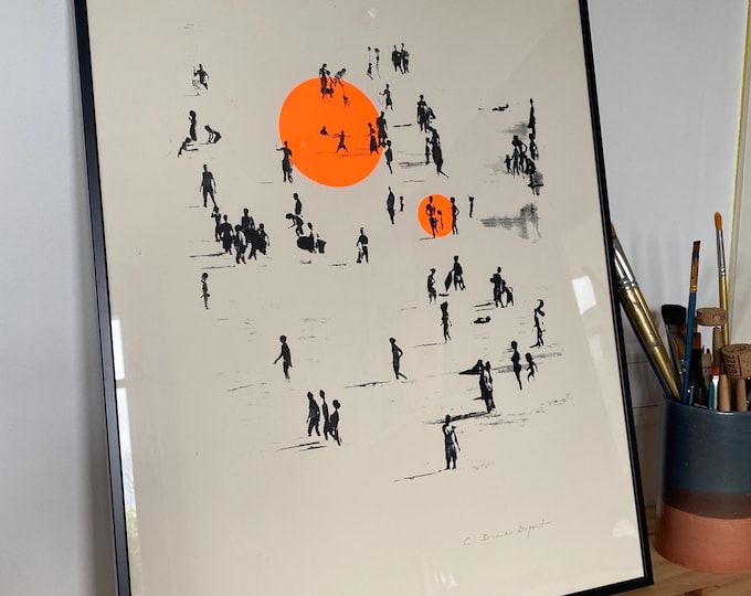 Gorgeous Signed and Numbered Mexican Roberto Turnbull Artist Serigraph ...