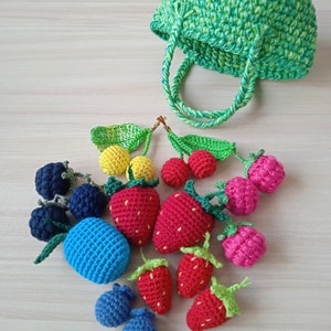 Kitchen Play Set 16 Pcs Berries. With or Without Basket. Eco Friendly ...