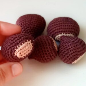 Pattern PDF in English Crochet Chestnut - Amigurumi Nuts Play Food - Etsy