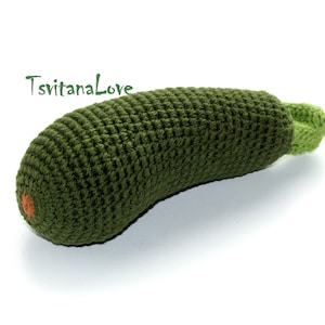 Crochet Zucchini (1pc) - Eco Friendly Vegetable Toys - Play Food ...