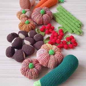 Crochet Zucchini (1pc) - Eco Friendly Vegetable Toys - Play Food ...