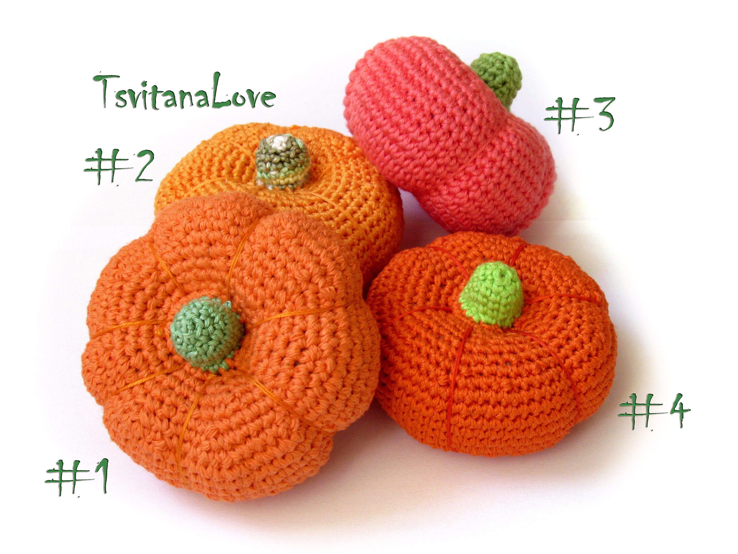 Pumpkin crochet 1 pc . Cotton outside wool inside | Etsy