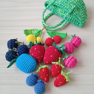 Kitchen Play Set 16 Pcs Berries. With or Without Basket. Eco Friendly ...