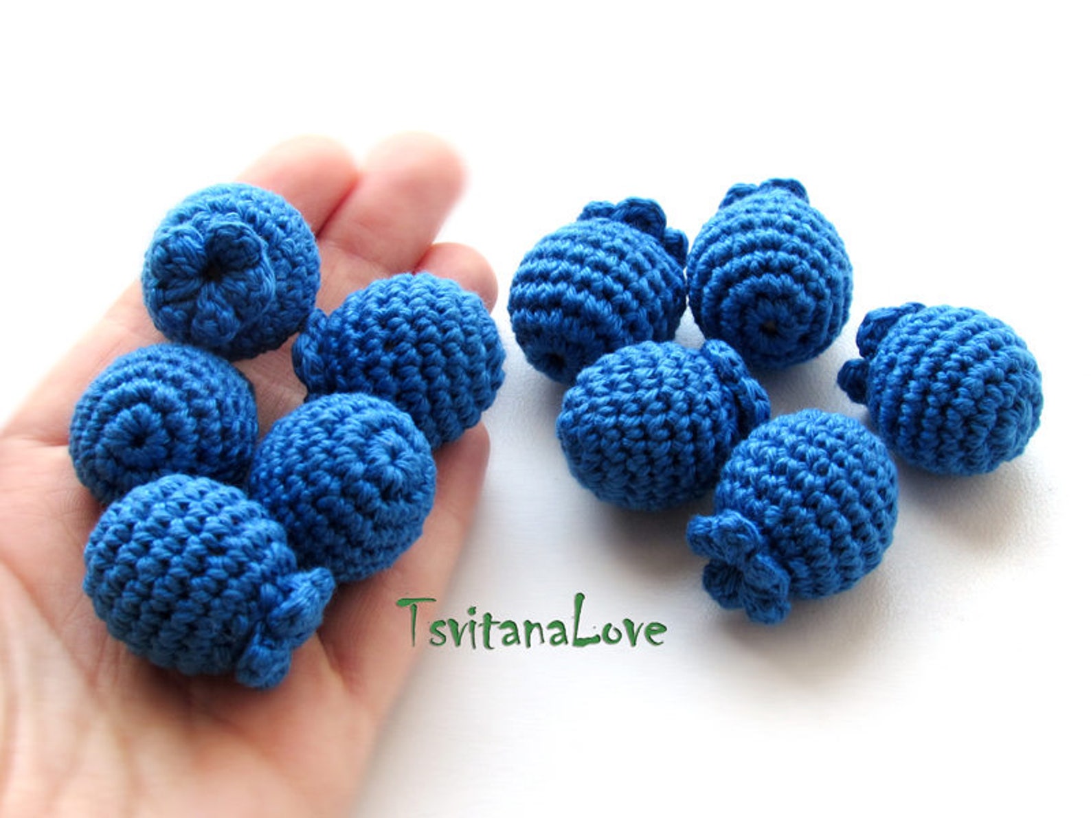 1-20pcs Blueberry Crochet Stuffed Berries Blueberries - Etsy