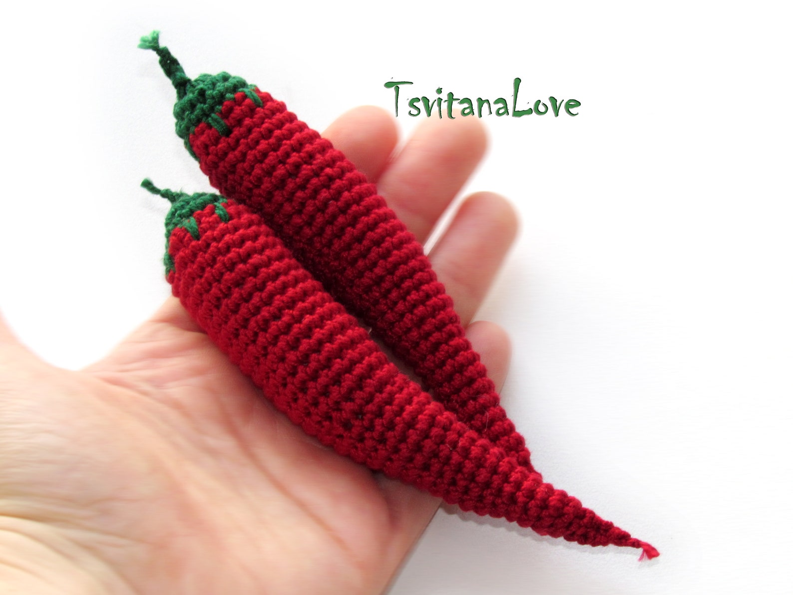 Crochet hot chili pepper 1 pc Crochet vegetable Seasons | Etsy