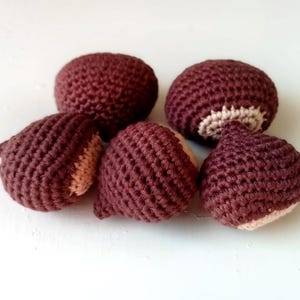 Pattern PDF in English Crochet Chestnut - Amigurumi Nuts Play Food - Etsy